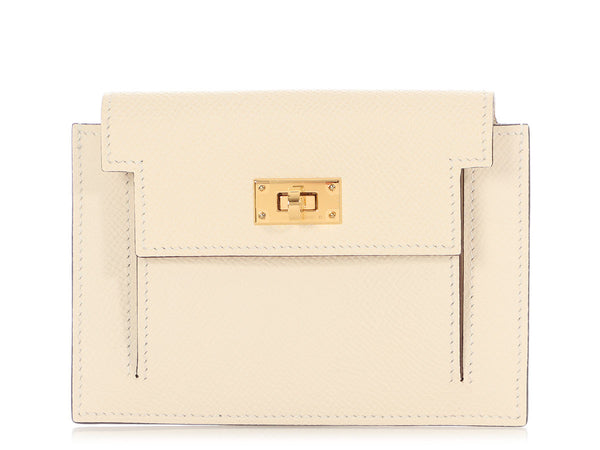 Hermès Nata Epsom Kelly Pocket Compact Wallet - Ann's Fabulous Closeouts